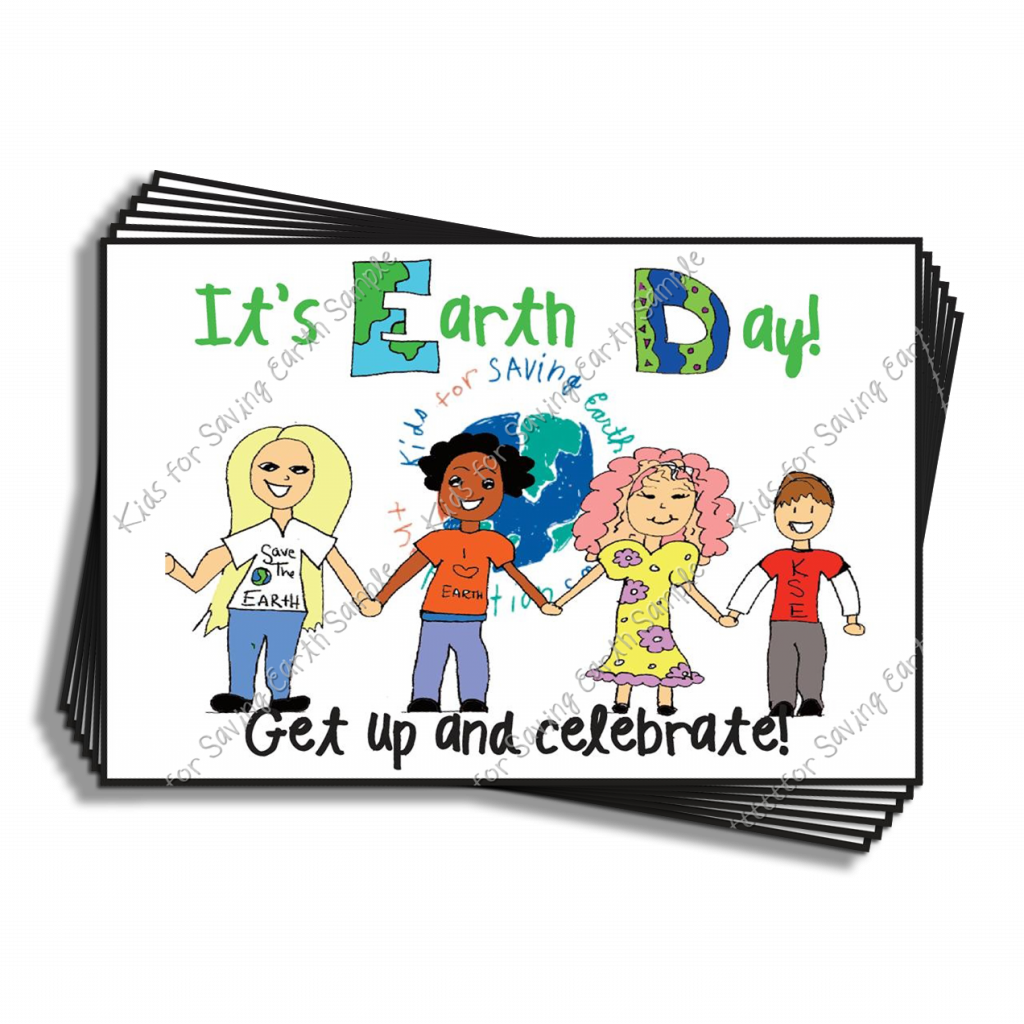 Get up and celebrate! Earth Day Post Cards - Kids for Saving Earth